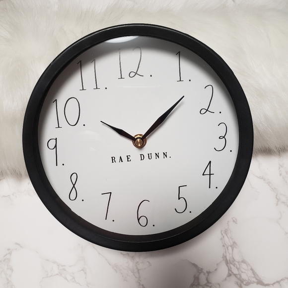 Rae Dunn | Wall Decor | Rae Dunn Desk Clock Battery Operated Clock ...